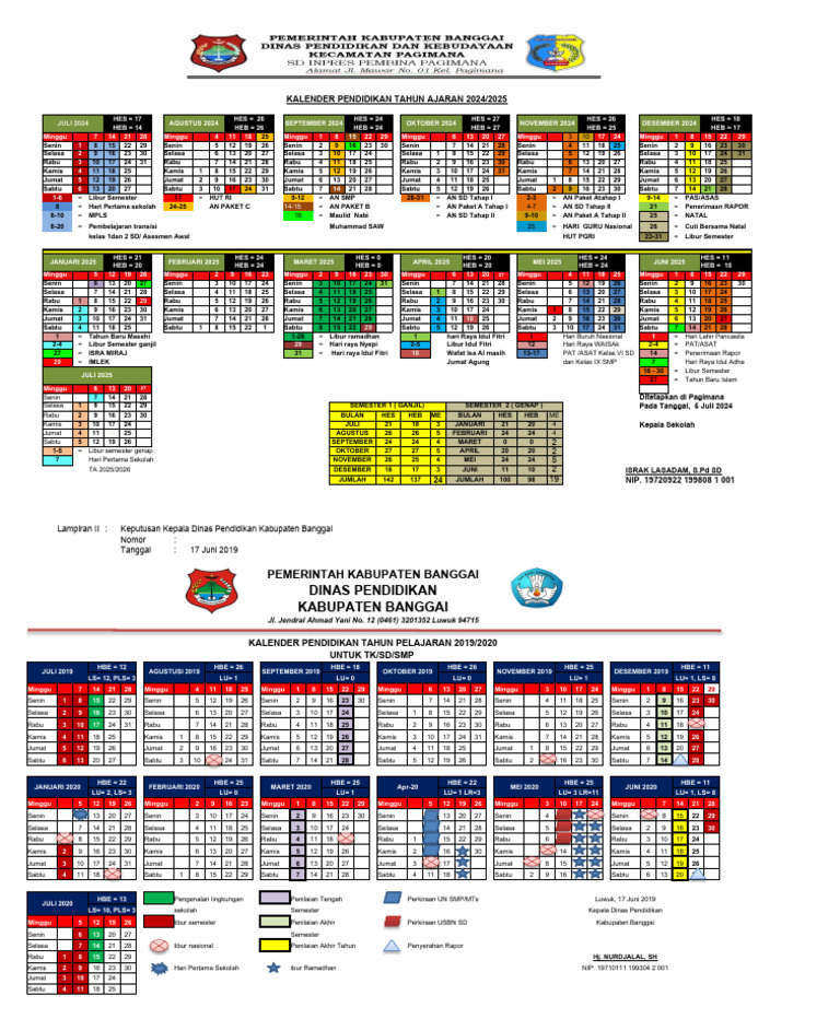 Kalender Pendidikan 2024/2025 | PDF
