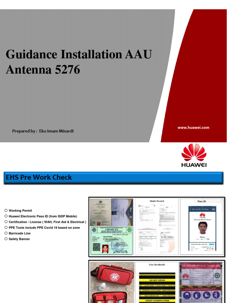 Guidance Installation AAU Antenna 5726 | PDF | Equipment ...