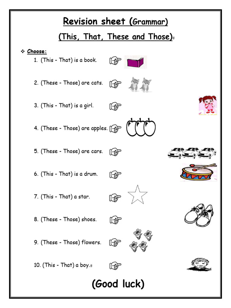 Grammar Rev Sheet | PDF | Teaching Methods & Materials