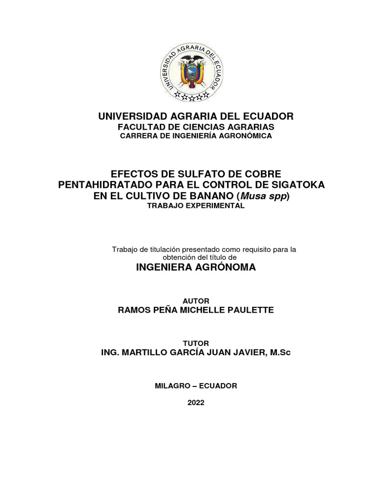 RAMOS PEÑA MICHELLE PAULETTE | PDF | Agricultura