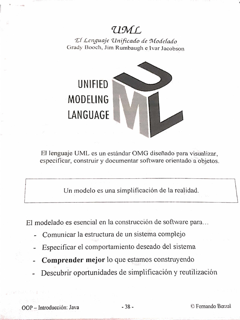 El Lenguaje Unificado de Modelado UML | PDF