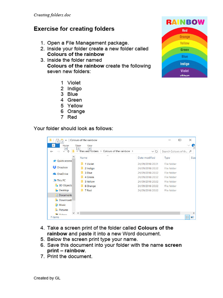 Beginners' Guide to Folder Creation | PDF