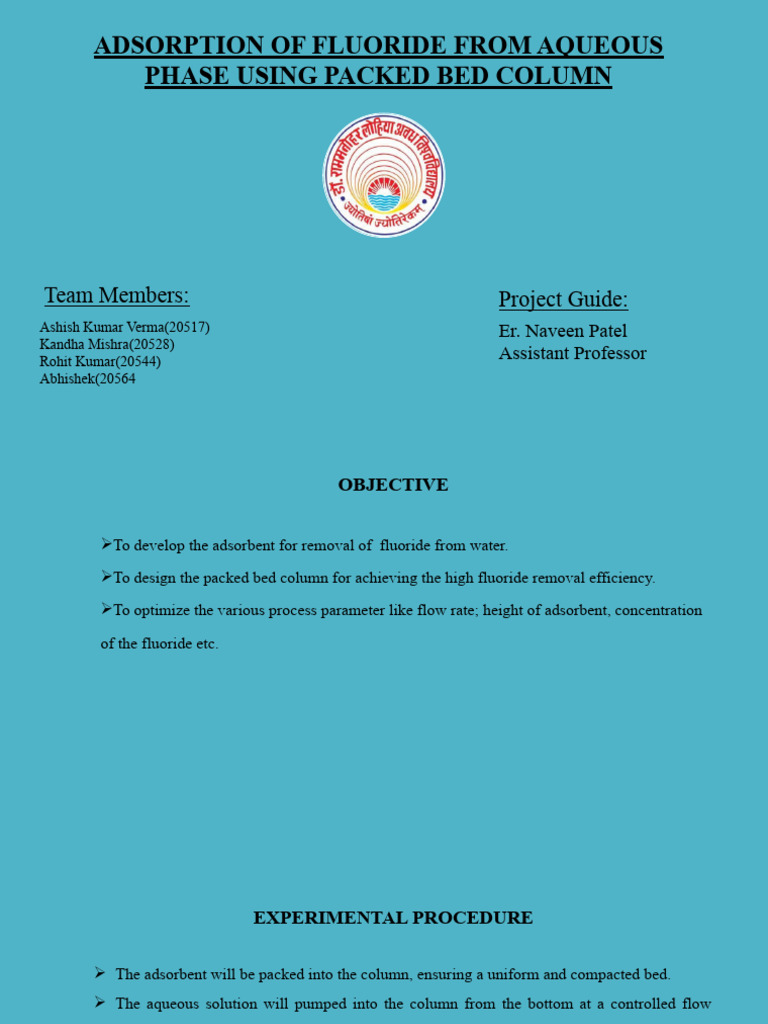 Mini Project Ppt Pdf Adsorption Ph 9903