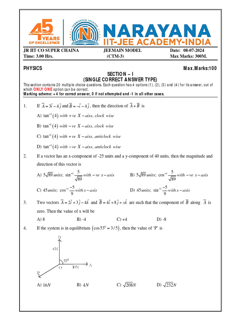 08-07-2024__jr Iit Co Super Chaina__jee Main Model_ctm-3_qp Final ...