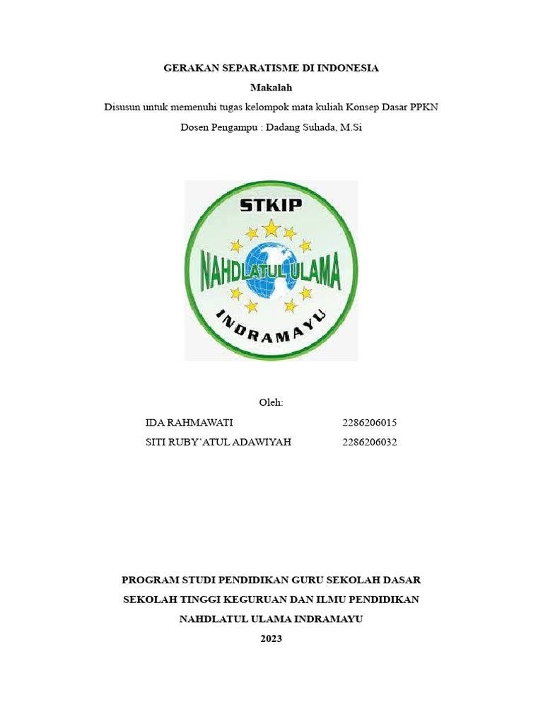 Gerakan Separatisme Di Indonesia | PDF