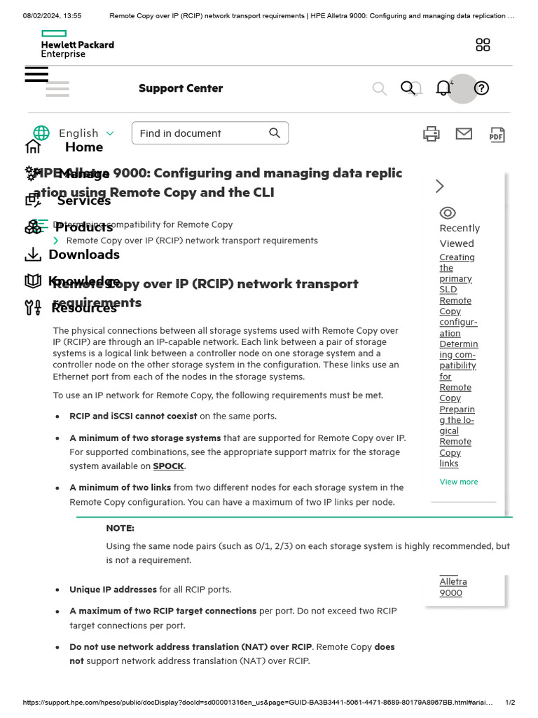 Home Manage Services Products Downloads Knowledge Resources | PDF | Computer Network ...