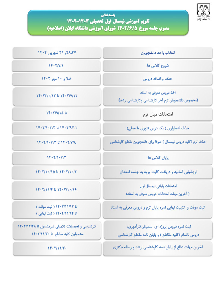 Taghvim 1402 1403 01 v2 | PDF