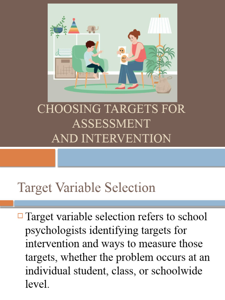 Choosing Targets For Assessment and Intervention in School Psychology | PDF | Behavioural ...