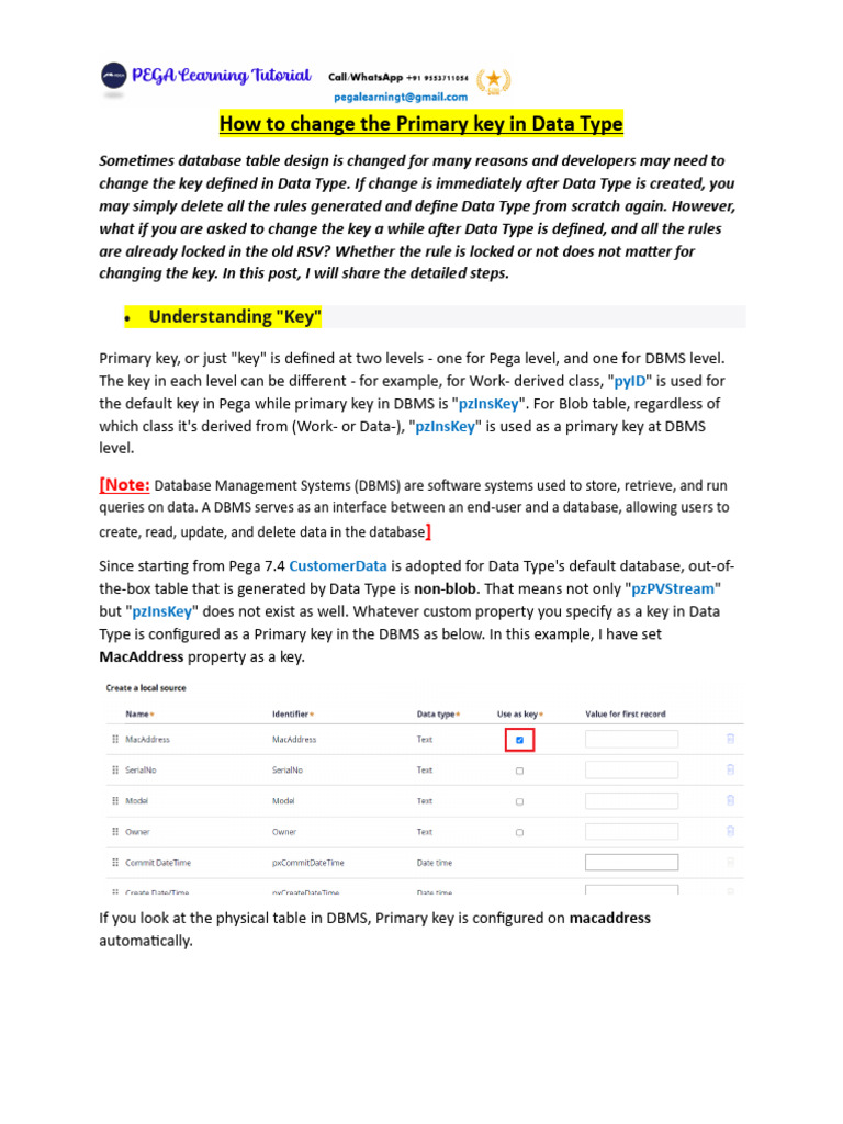 How to Change a key in Data type which is already Defined | PDF | Databases | Computer Science