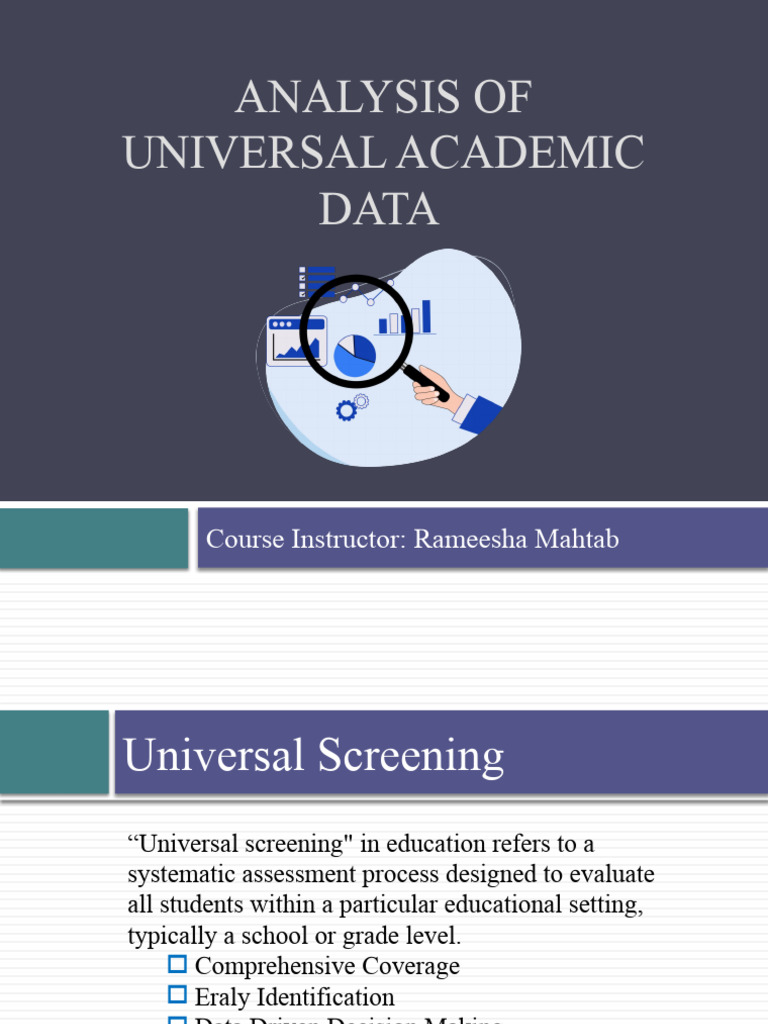 Universal Screening in Education Analysis | PDF | Sensitivity And ...