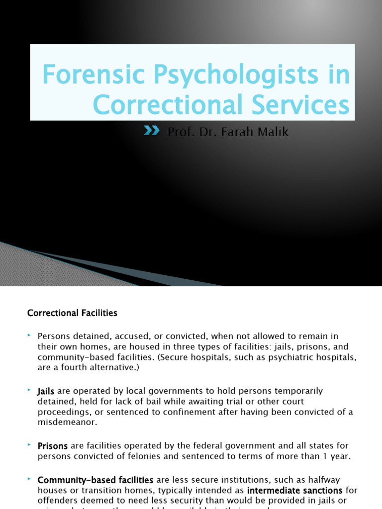 Correctional Psychology | PDF | Prison | Detention (Imprisonment)