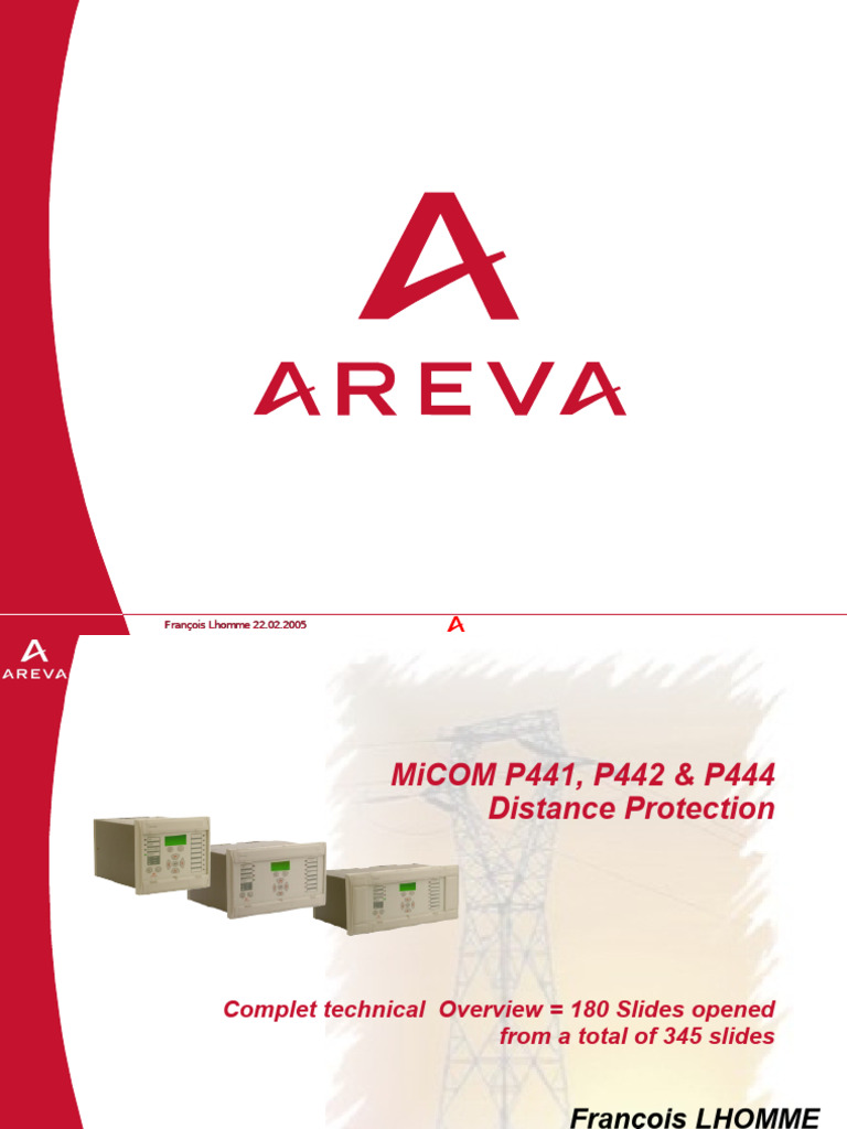 Micom Areva Distance Relay | PDF | Relay | Power Supply