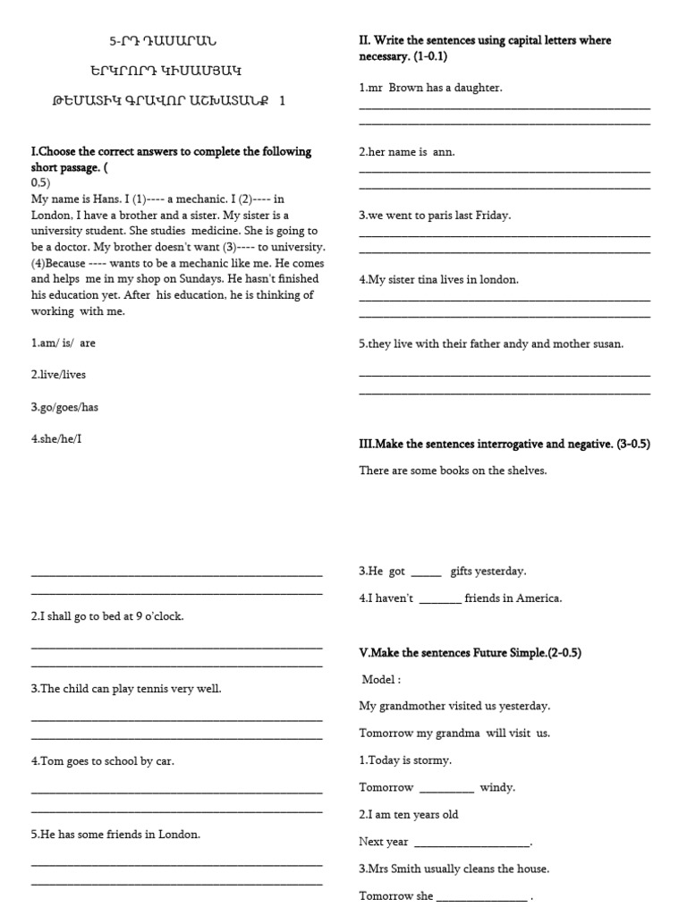 Thematic Work Grade 5 | PDF | Language Arts & Discipline