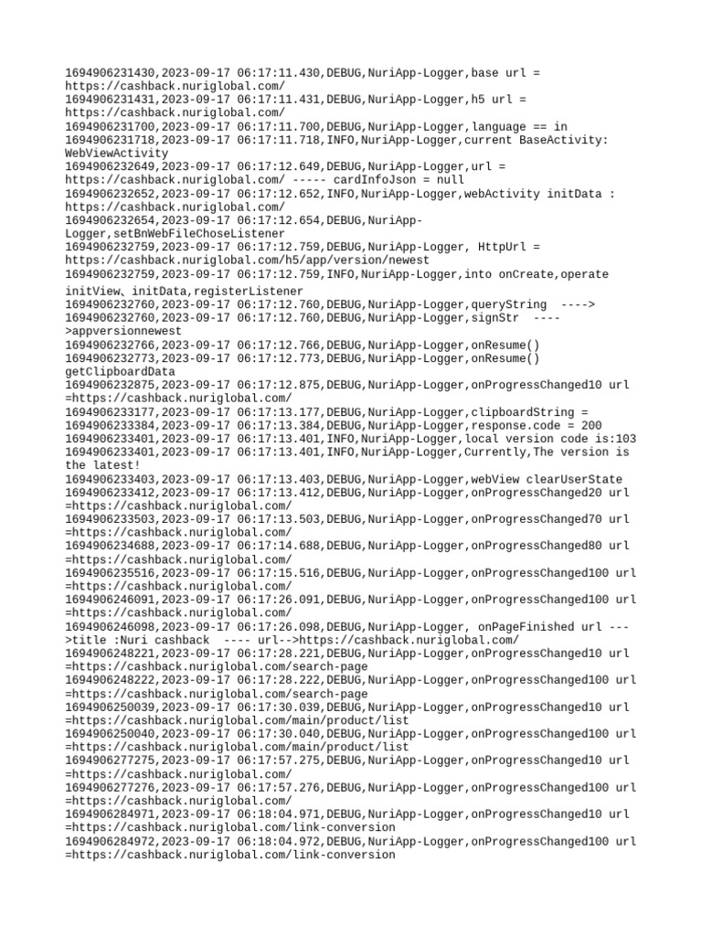 Nuriapp 20230917 | PDF | Web Development | Internet Protocols