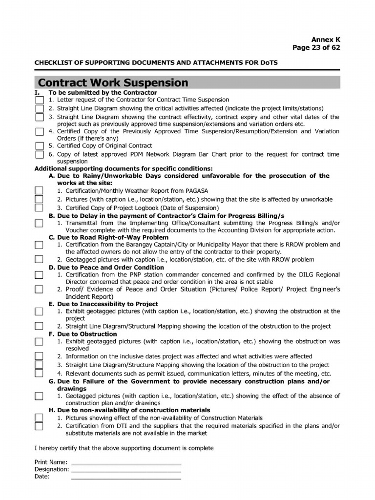 Checklist Suspension | PDF