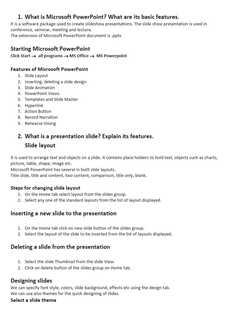 MS Powerpoint | PDF | Microsoft Power Point | Page Layout