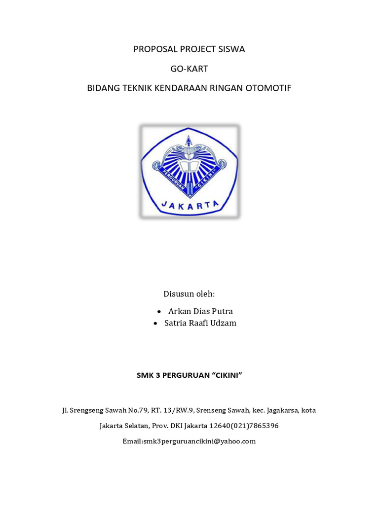 Proposal Arkan Dan Satria | PDF
