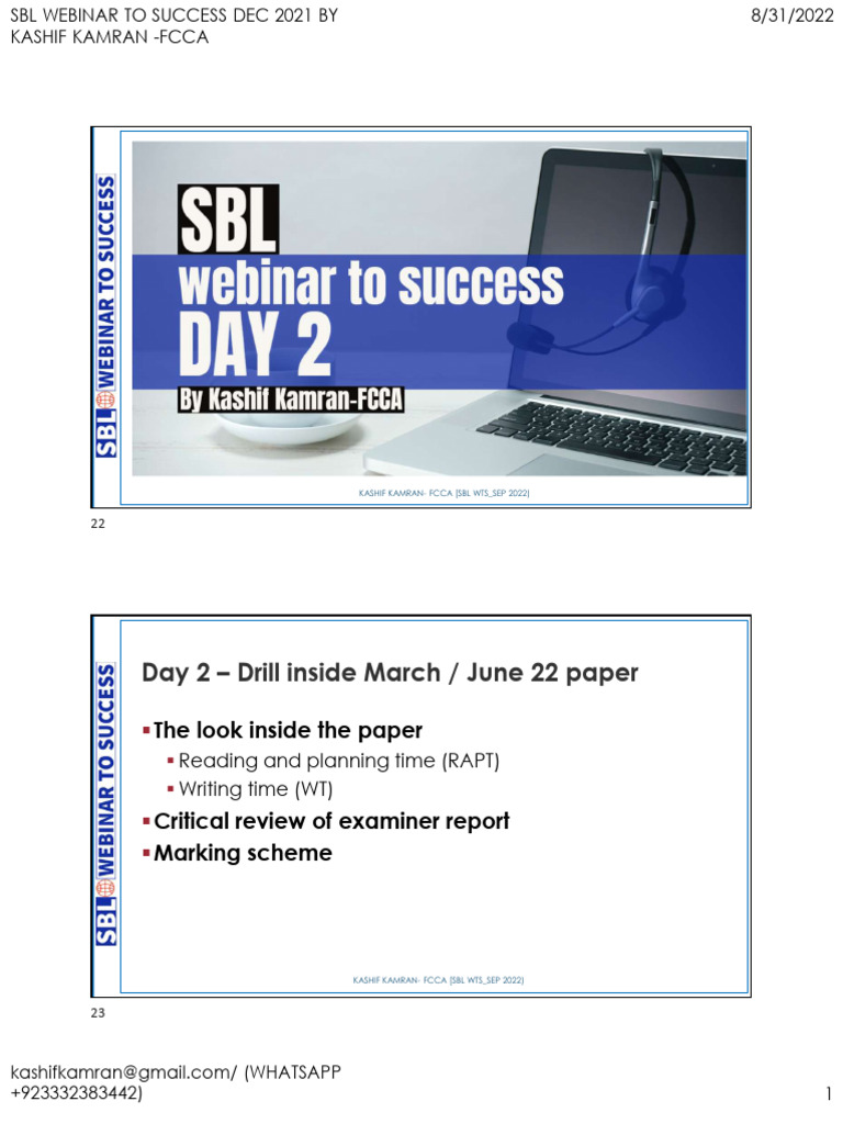 Day 2 Presentation SBL WTS Sept 22 | PDF
