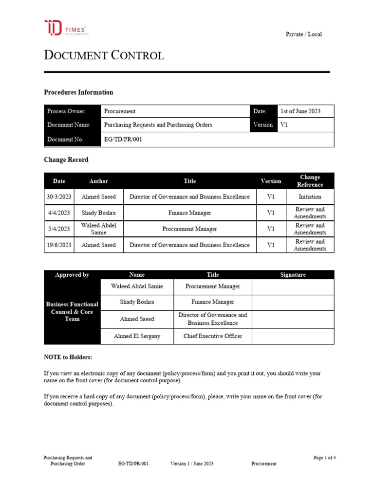 Procurement Process Guide | PDF | Procurement | Business