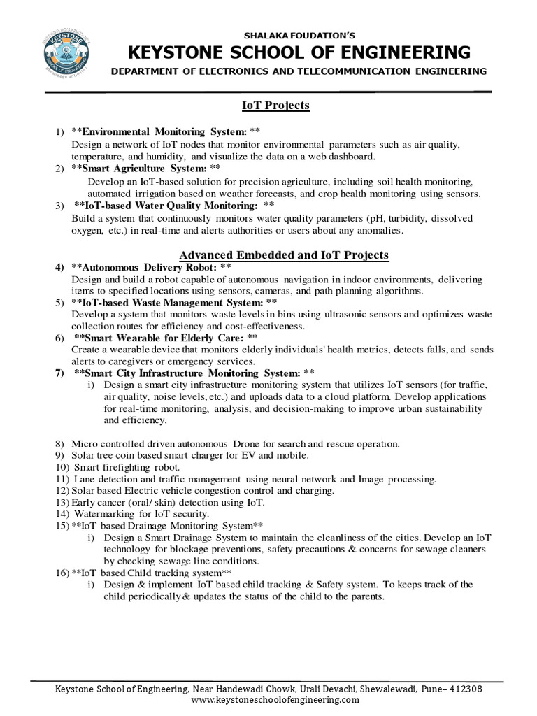 BE - Problem Statements | PDF | Internet Of Things | Computing