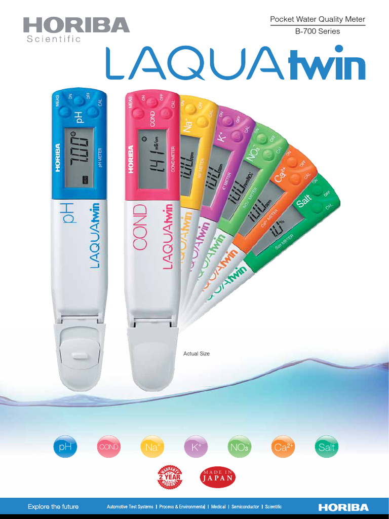 HORIBA Brochure PBT-12-2014A - LAQUAtwin Pocket Water Quality Meter Low ...