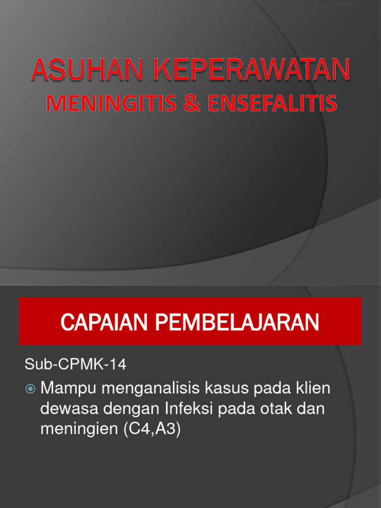 13.askep Meningitis Ensefalitis | PDF