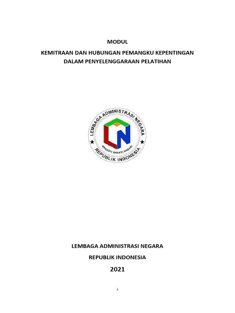 Modul - Kemitraan.Kolaborasi Revisi. 01072021 - Layout Updated | PDF