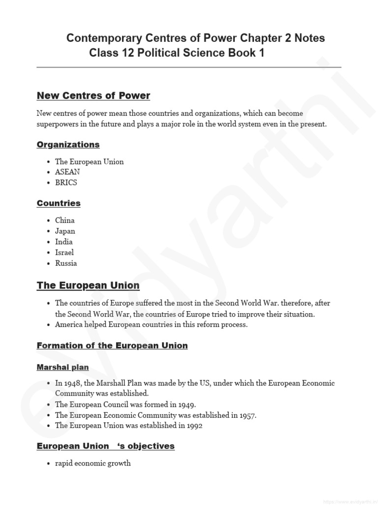 New Centres of Global Power Explained | PDF | Israel | World Politics