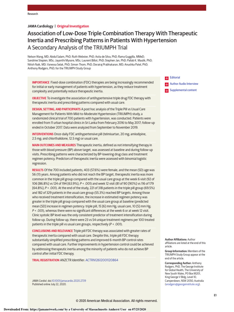 A-Low-dose triple combination therapy for hypertension | Download Free ...