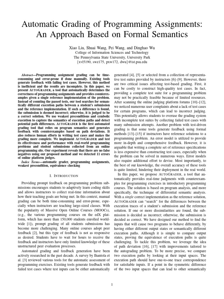 autograder | Download Free PDF | Control Flow | Software Engineering
