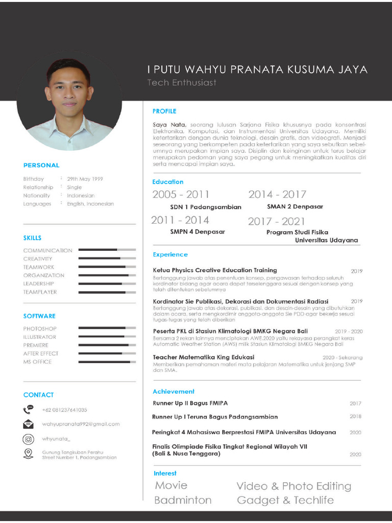CV Wahyu | PDF