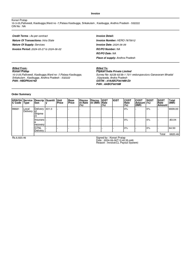 Invoice | PDF | Taxation | Narendra Modi