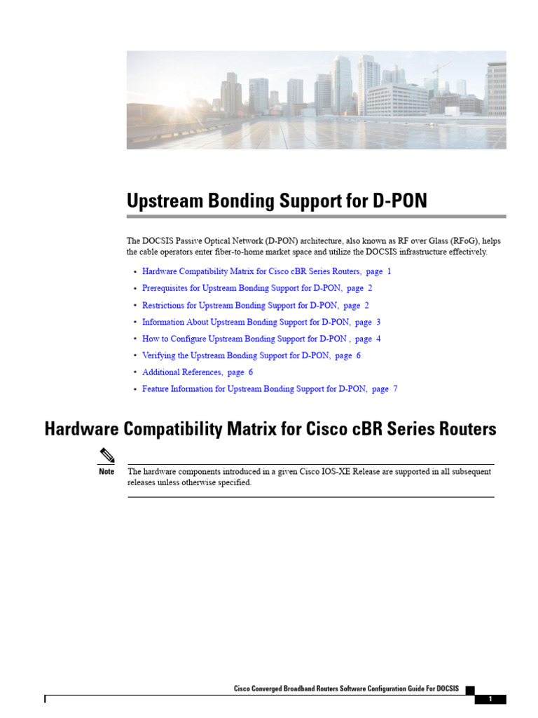 CBR Upstream Bonding Support For Dpon | PDF | Electronics | Computer Networking