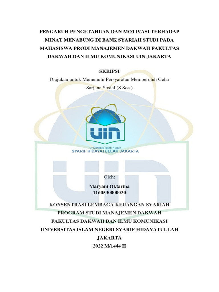 Maryani Oktarina-Fdk | PDF