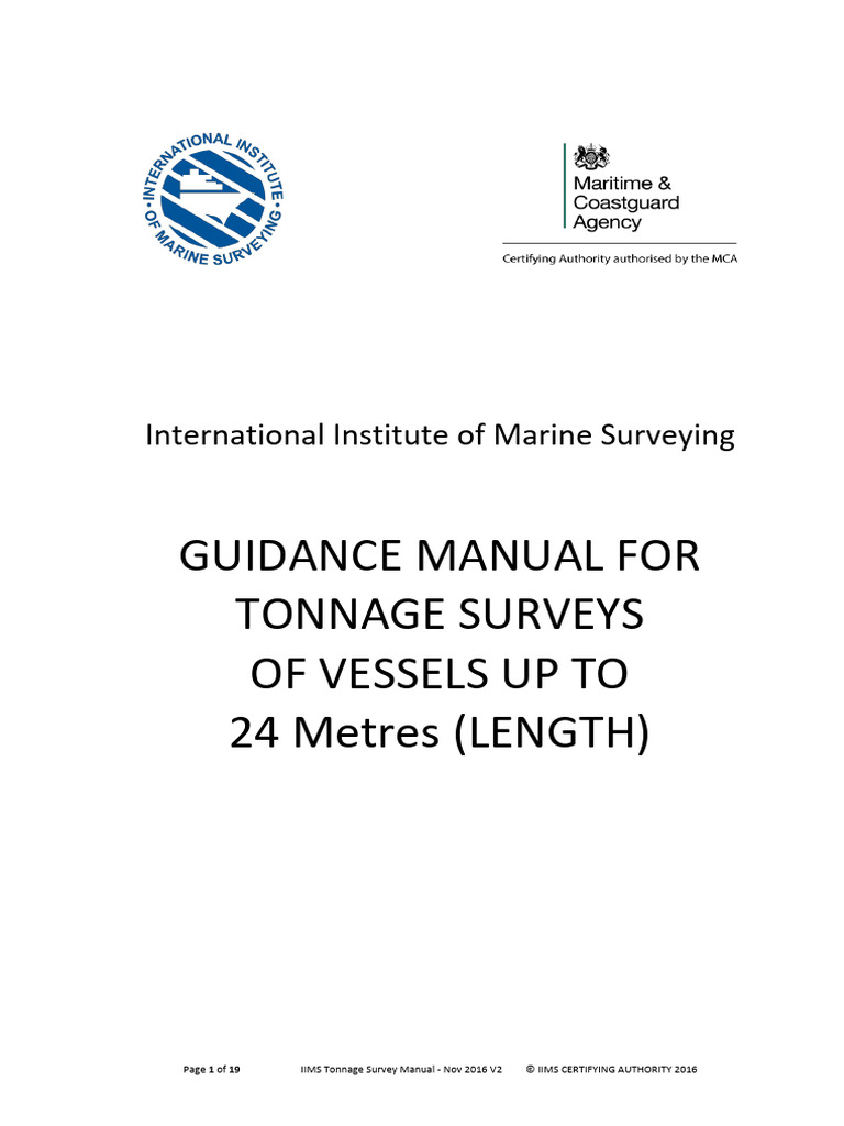 Tonnage Survey | PDF | Tonnage | Deck (Ship)