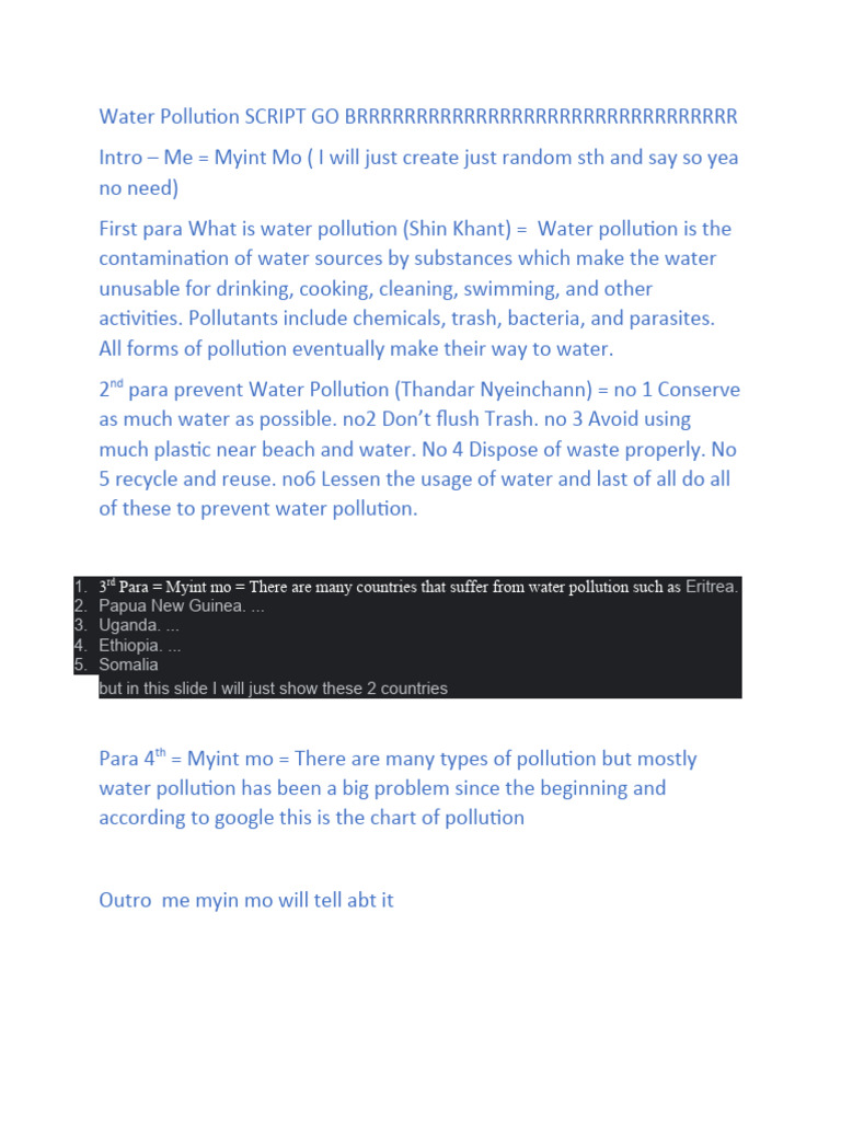 Water_Pollution_SCRIPT_GO_BRRRRRRRRRRRRRRRRRRRRRRRRRRRRRRRR(1) | PDF