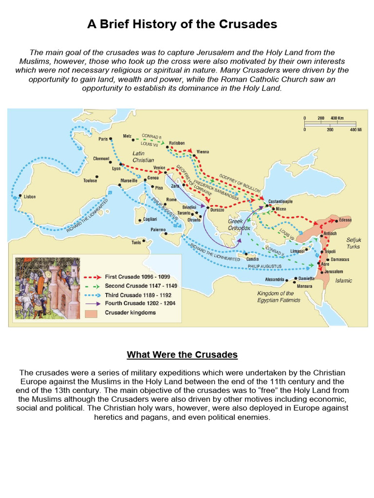 A Brief History of The Crusades | PDF | Crusades | Catholicism And Islam