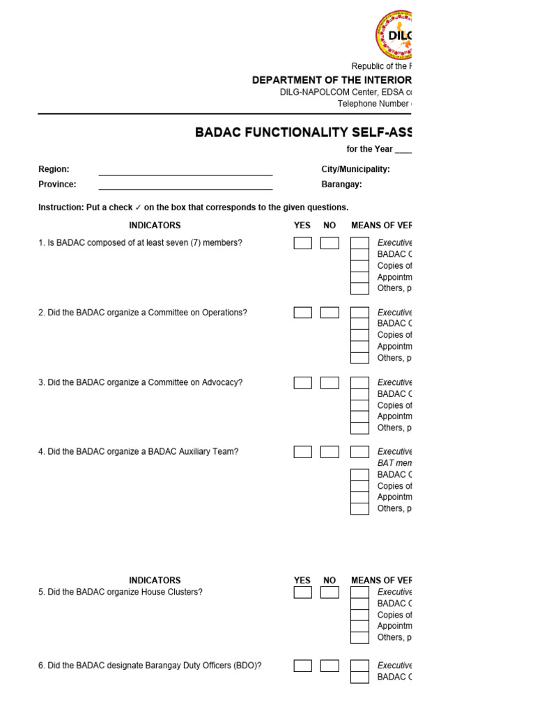 Audit Form BADAC | PDF | Finance & Money Management