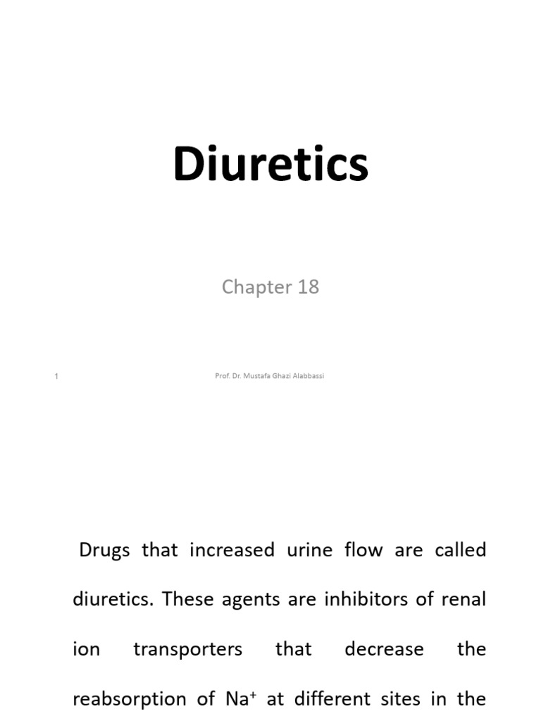 Understanding Diuretics and Kidney Function | PDF