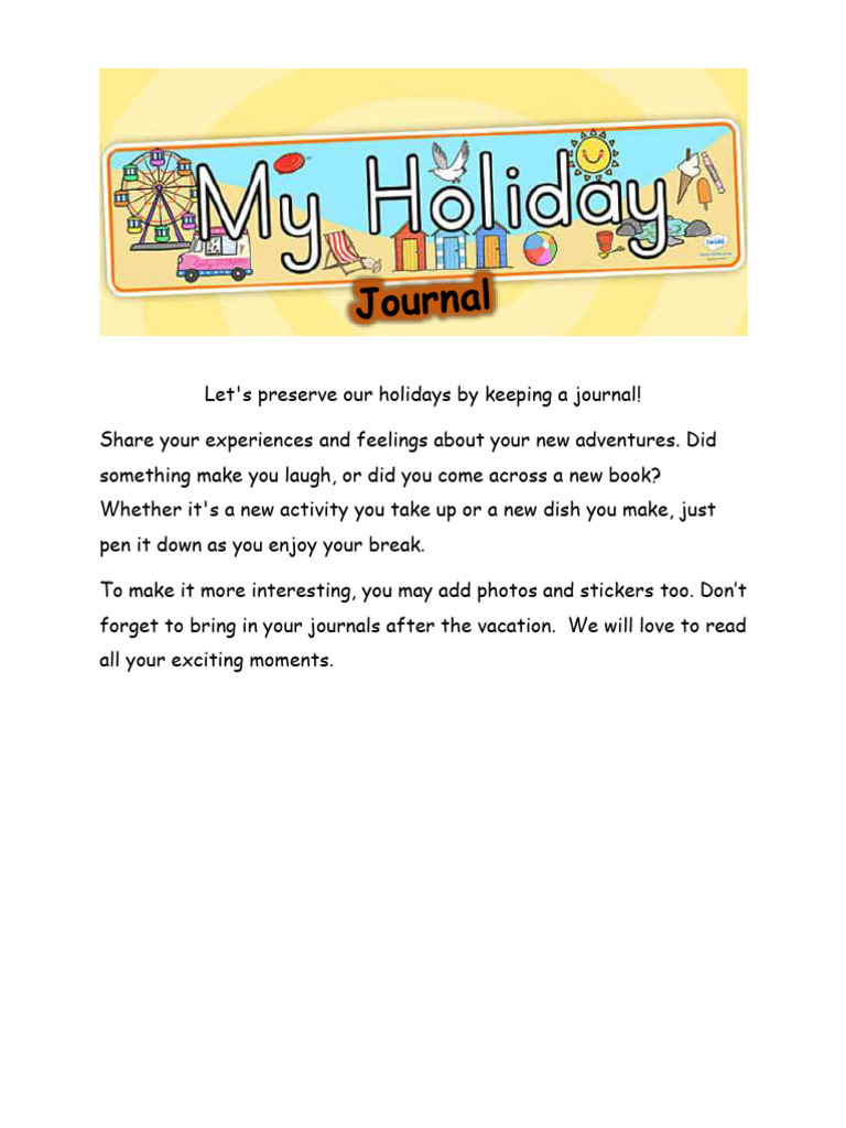 English Holiday Homework For New Classes 3 To 5 | PDF