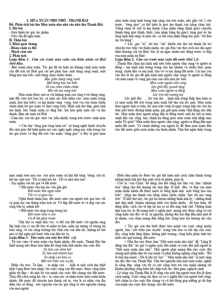 Ôn Thi 10 - Các Văn B N Hkii | PDF