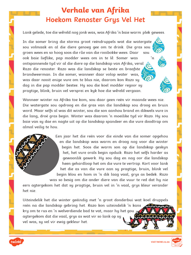 Hoekom Renoster Grys Vel Het | PDF