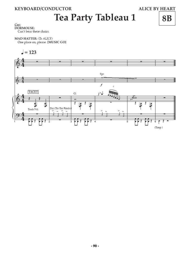 8B - Tea Party Tableau 1 | PDF | Alice's Adventures In Wonderland ...