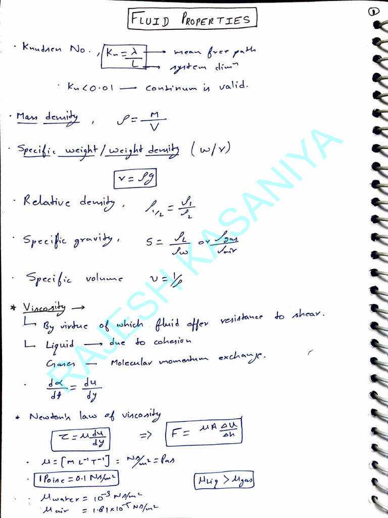 Fluid Mech | PDF