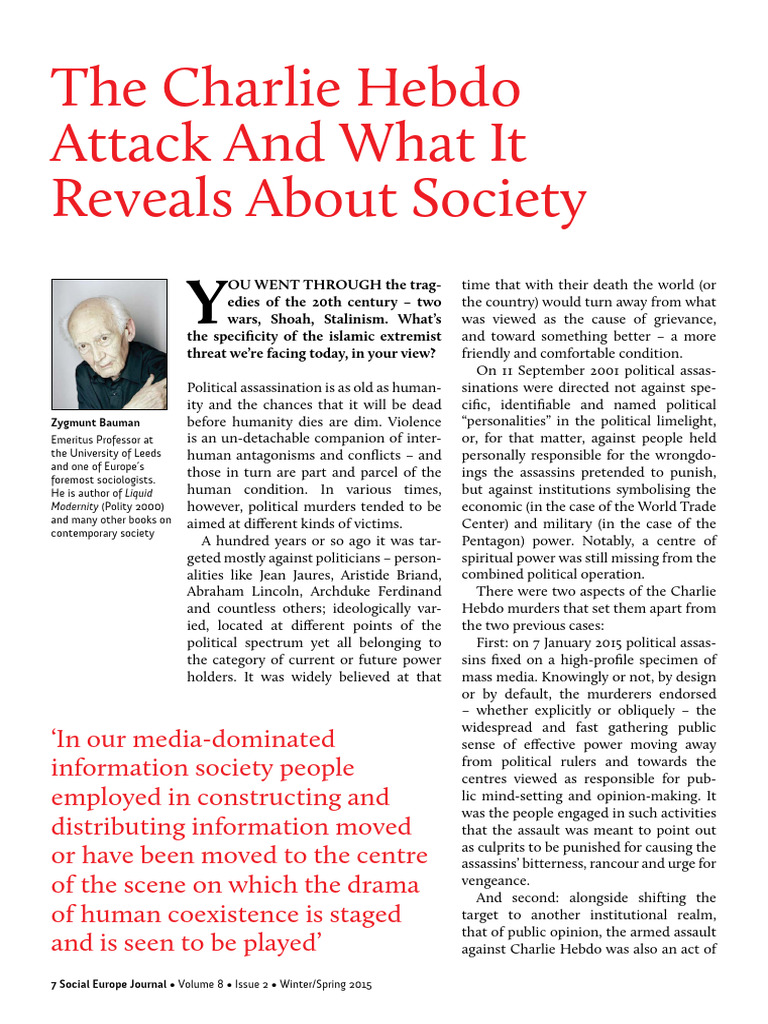 The Carlie Hebdo Atack and What It Reveals About Society | PDF