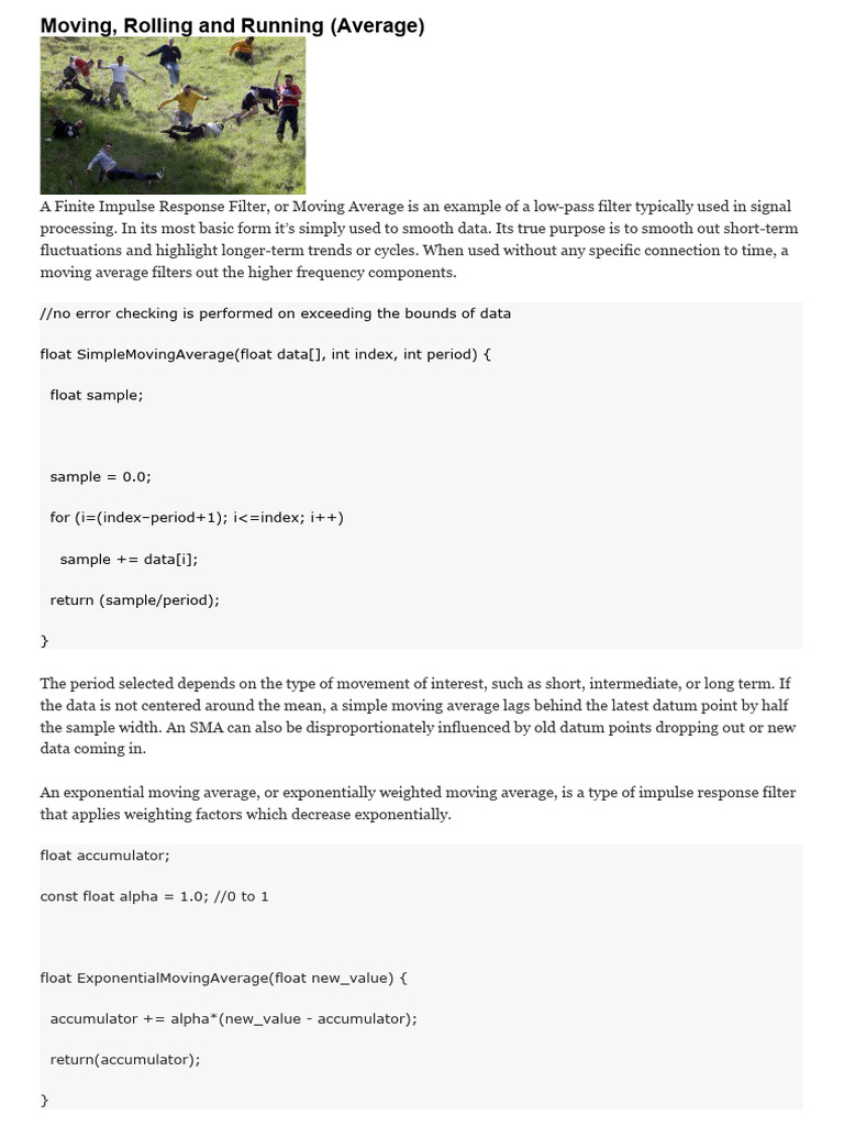 Moving Average | PDF