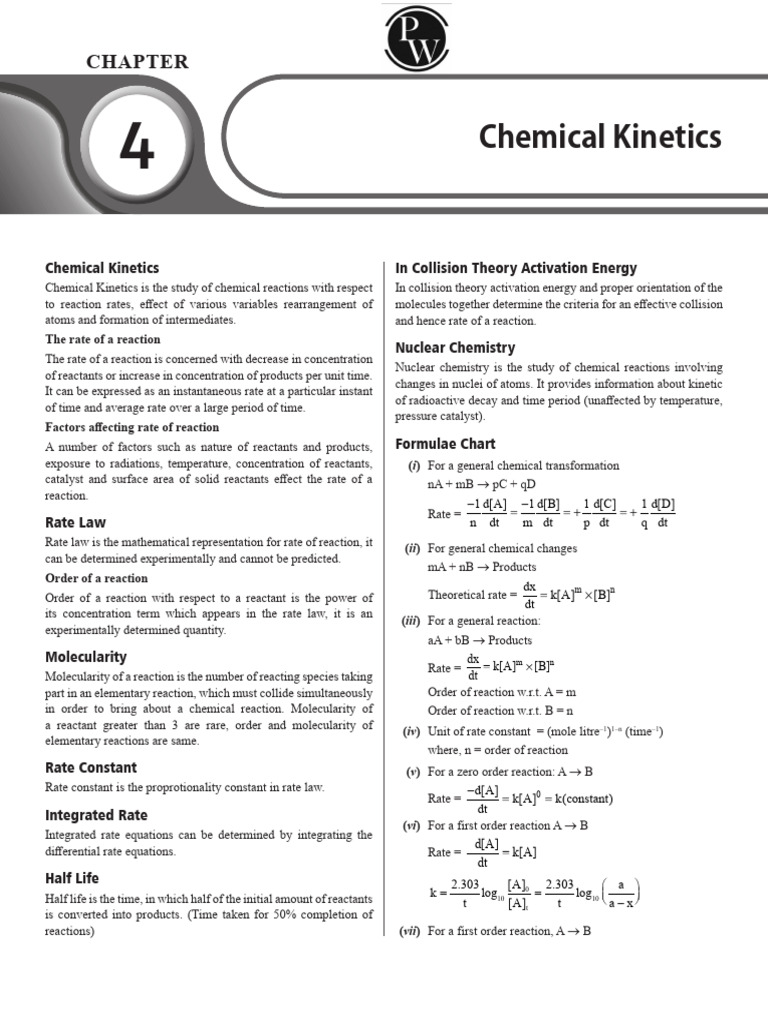 65dd35da0d3bb300181ed15a - ## - Chemical Kinetics Short Notes | PDF ...
