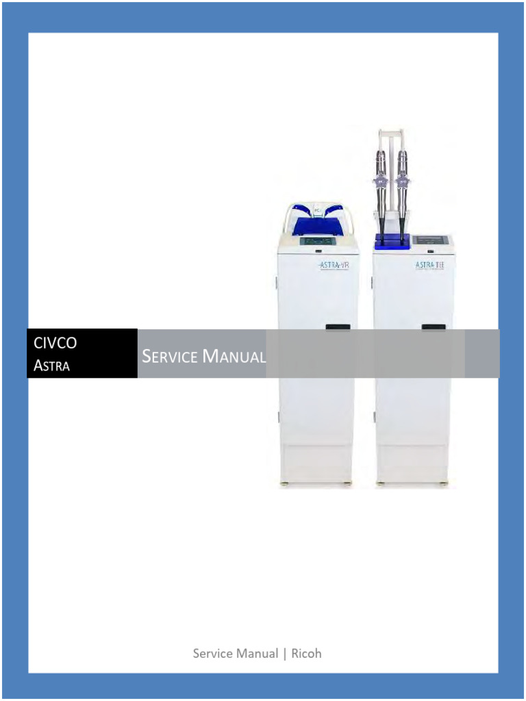 ASTRA VR Service Manual | PDF | Image Scanner | Menu (Computing)