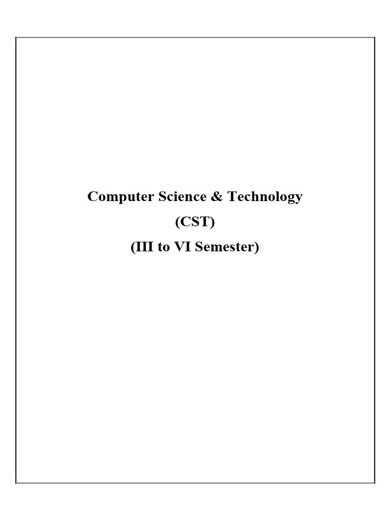 Computer Science & Technology - DCST 2020 | PDF | Computer Program | Programming