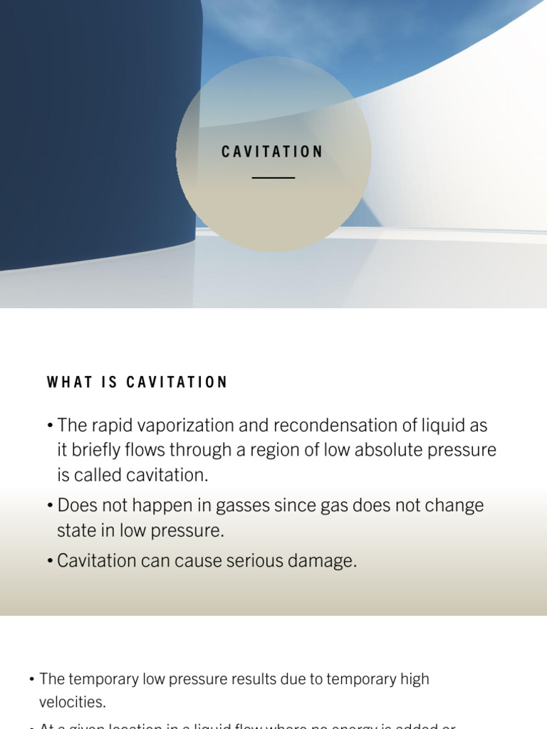 Cavitation | PDF | Applied And Interdisciplinary Physics | Gases